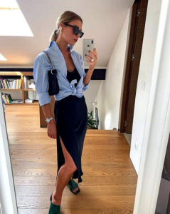 How To Rock The Shirt Over Dress Trend: Style Guide